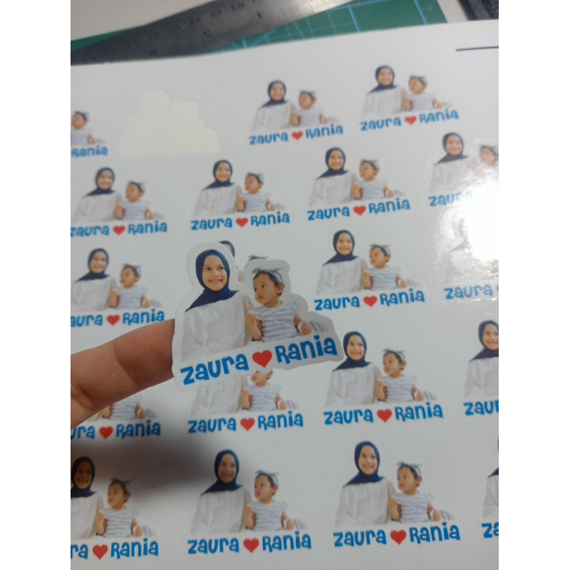 Jual CUSTOM STICKER FOTO DAN NAMA | Shopee Indonesia