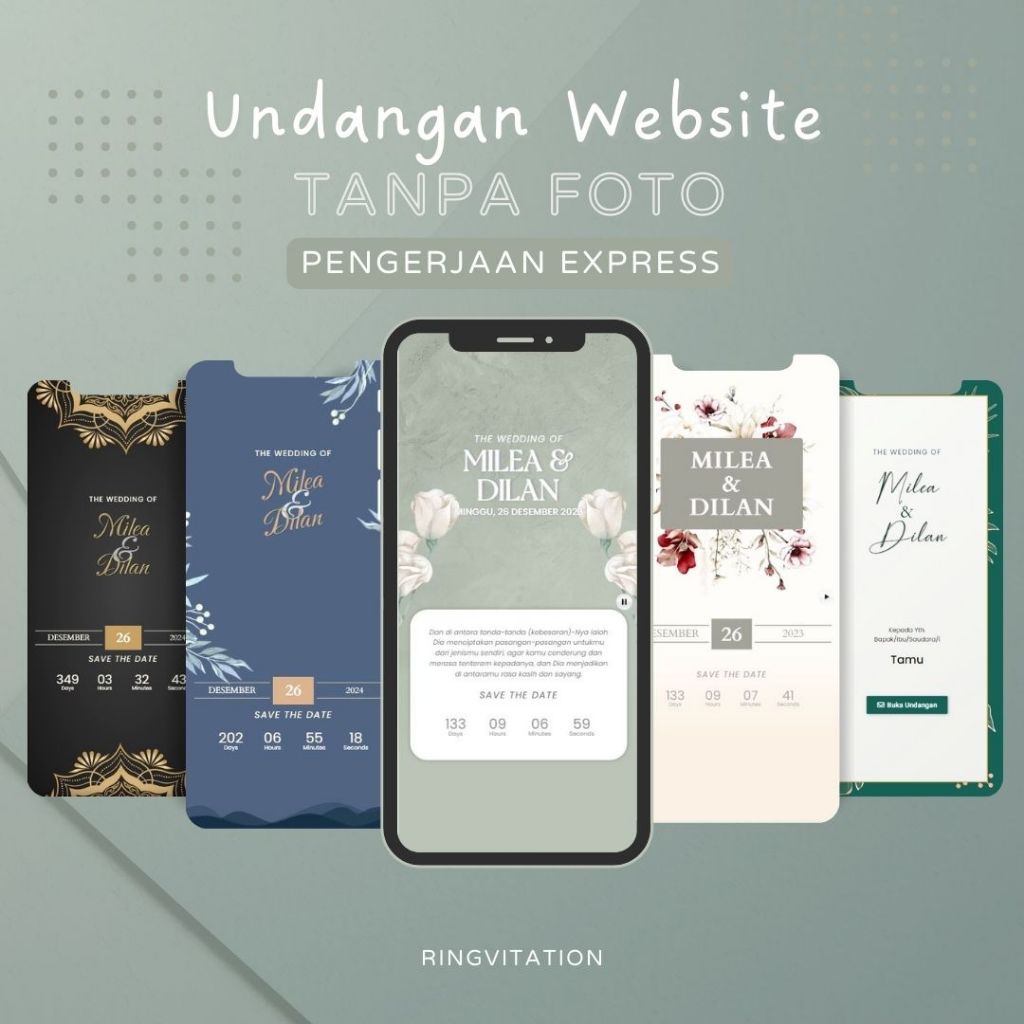 Jual Undangan Website Pernikahan, Undangan Wa, Undangan Link, Undangan ...