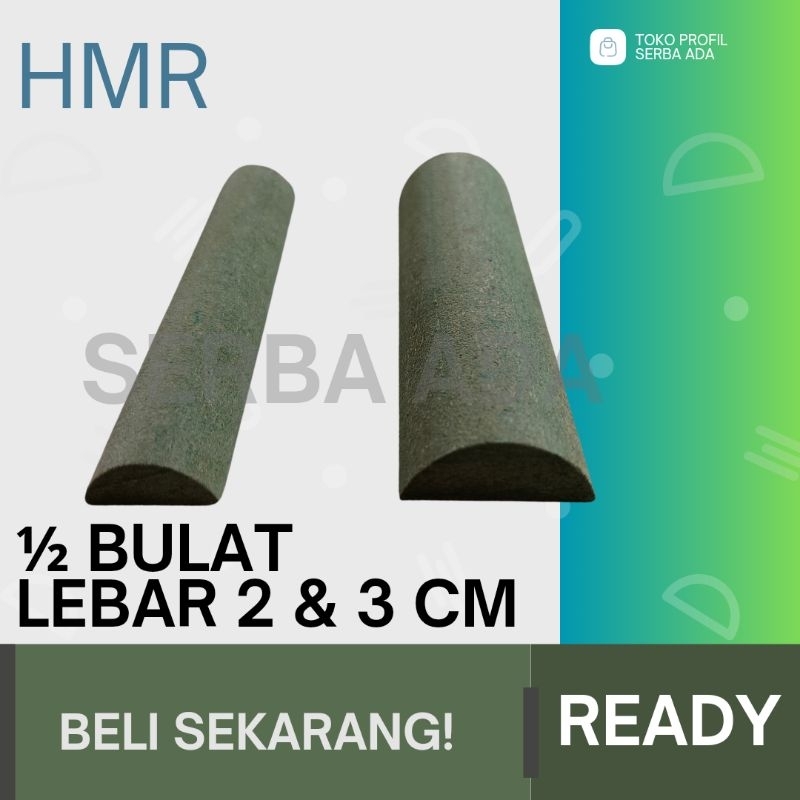 Jual Lis Profil HDF ½ Bulat 2 cm dan 3 cm Panjang 2,4 mtr | Shopee ...