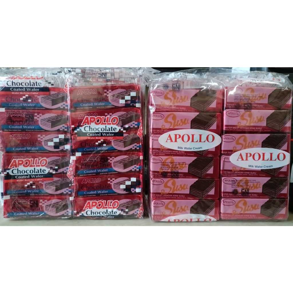 Jual Apollo Wafer 4x12pcs (12g) | Shopee Indonesia