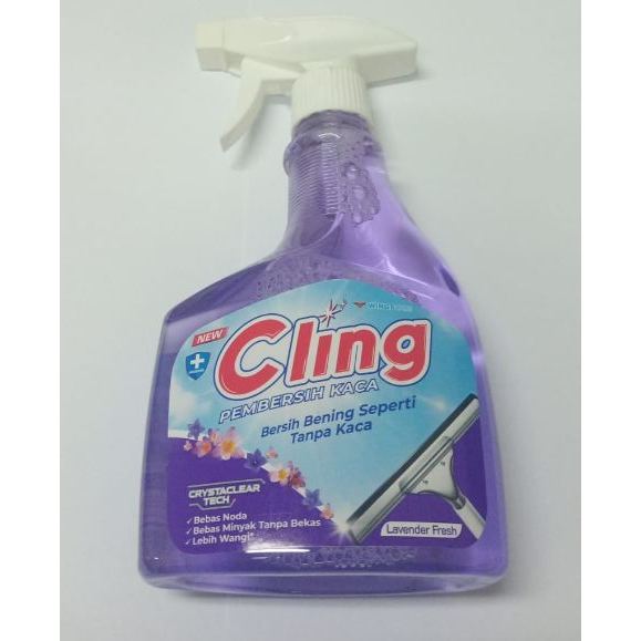 Jual Cling Pembersih Kaca Lavender Fresh Ungu Spray 440ml 61040 ...