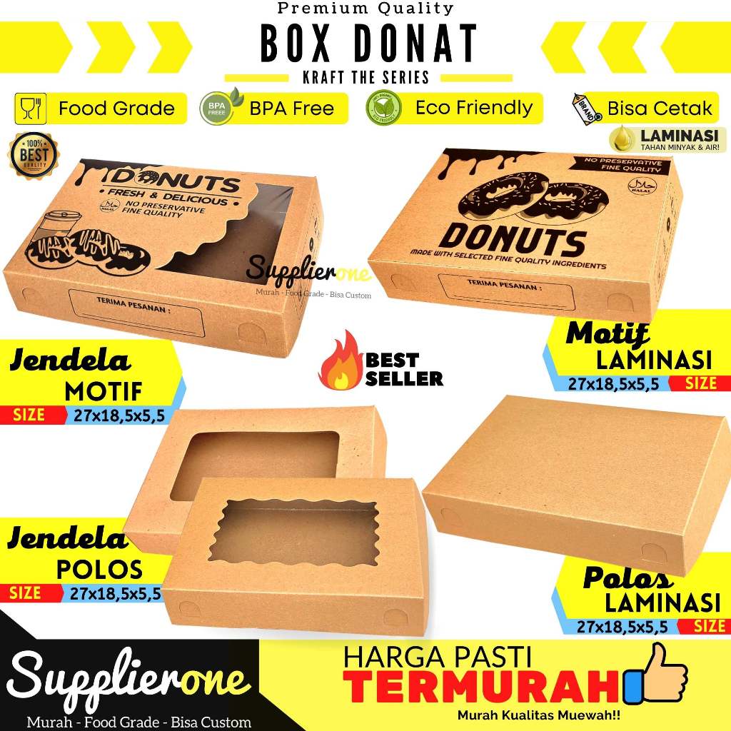 Jual Box Donat, Dus donat, Kotak Donat, Kemasan Donat, Tempat donat ...