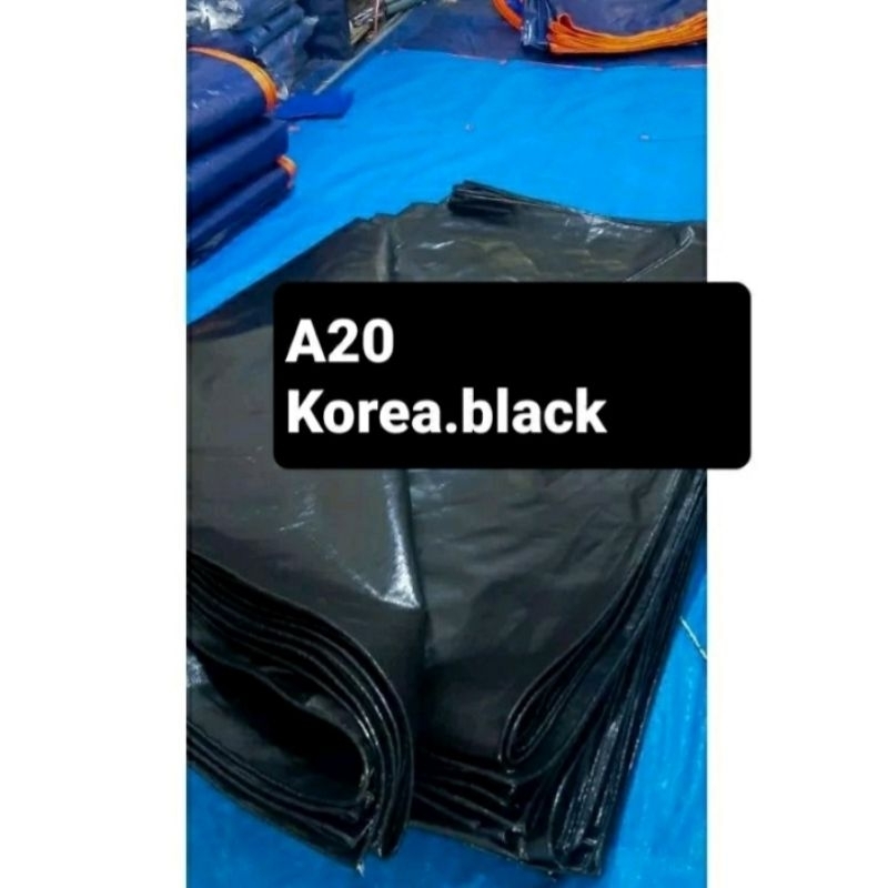 Jual Terpal A20 korea HITAM khusus terop ukuran pas Rapih 4x8 dan 6x8 ...