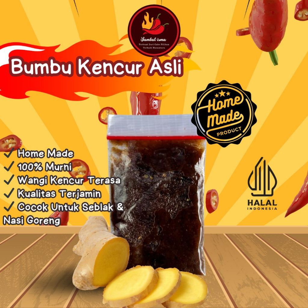 Jual Bumbu Kencur Cikur Basah 14 gr untuk Seblak dan Nasi Goreng ...