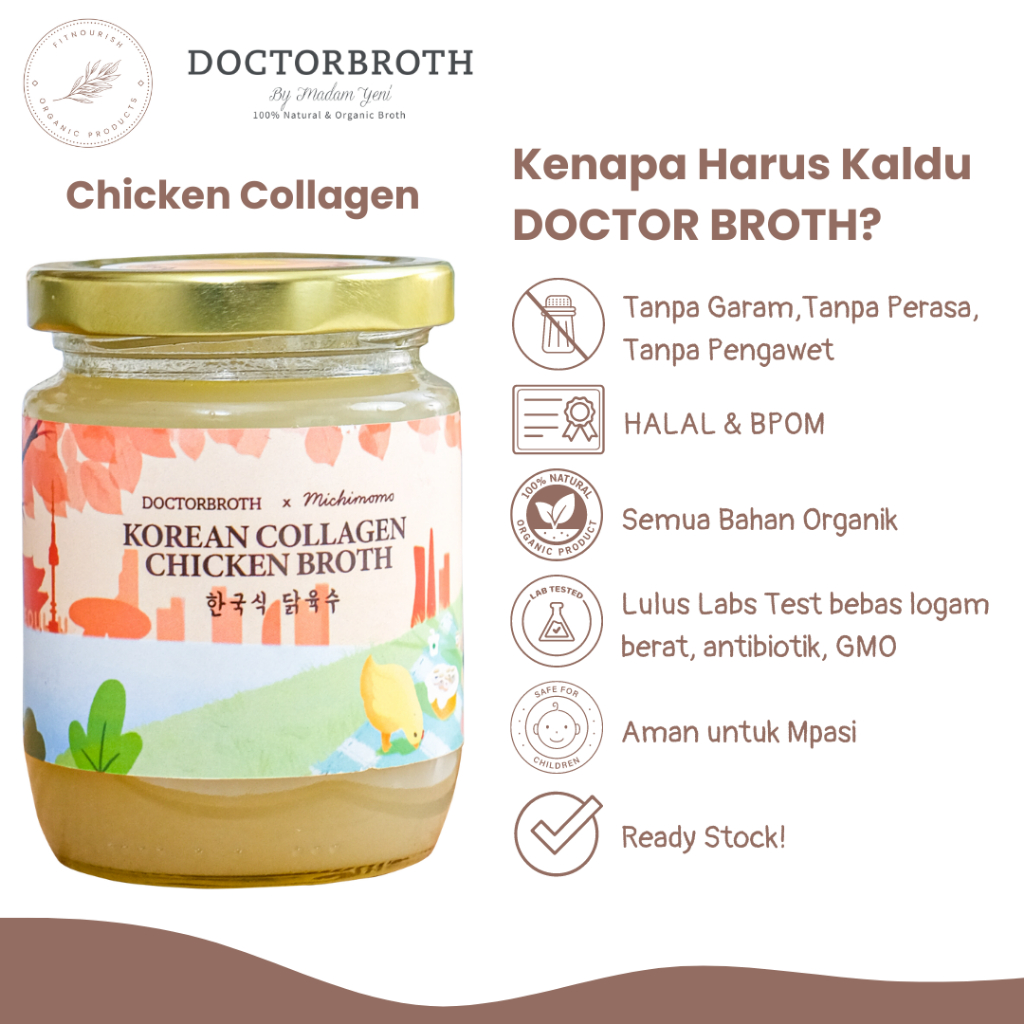 Jual Doctor Broth X Michimomo - Korean Collagen Chicken - Kaldu Tulang ...