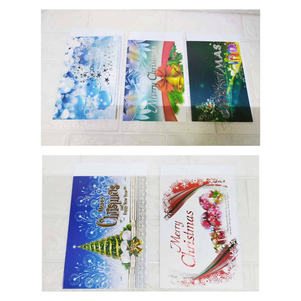 Jual PAKET INSTAN Kartu Natal Ukuran L Kartu Ucapan Gift Card Amplop ...