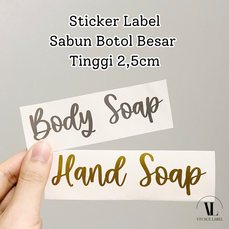 Jual [VIVACE] Cutting Sticker Label Sabun Botol BESAR 500ml TINGGI 2 ...