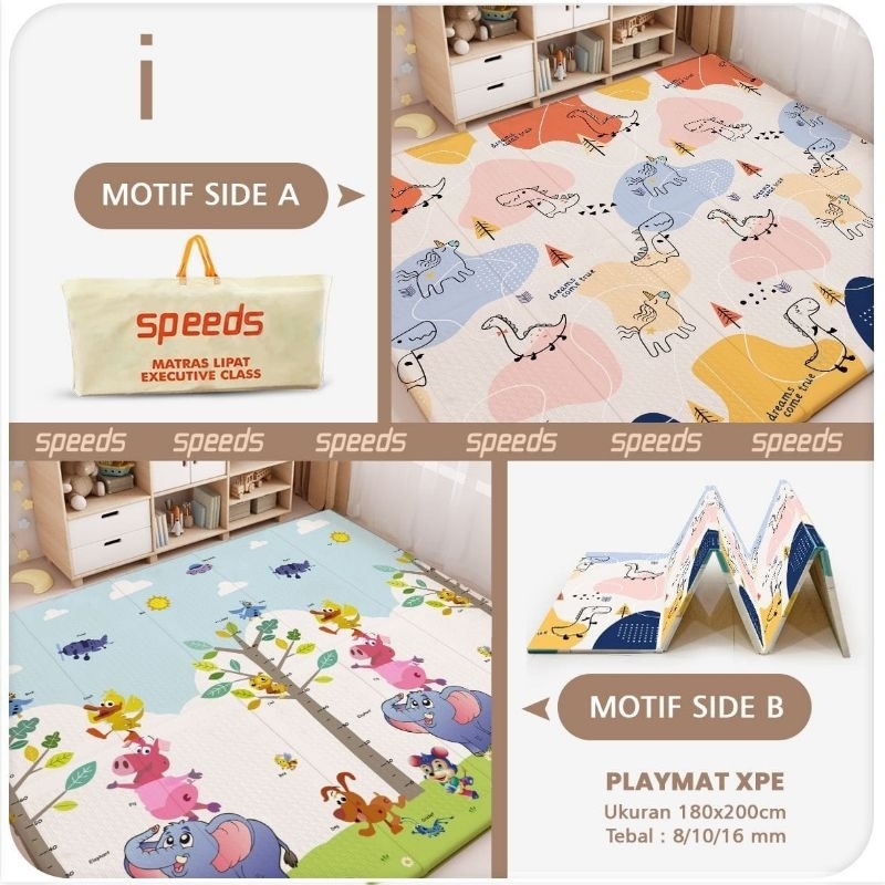 Jual MATRAS SPEED BER SNI MATRAS BAYI/PLAYAMAT BAYI 180X200X15MM + TAS ...