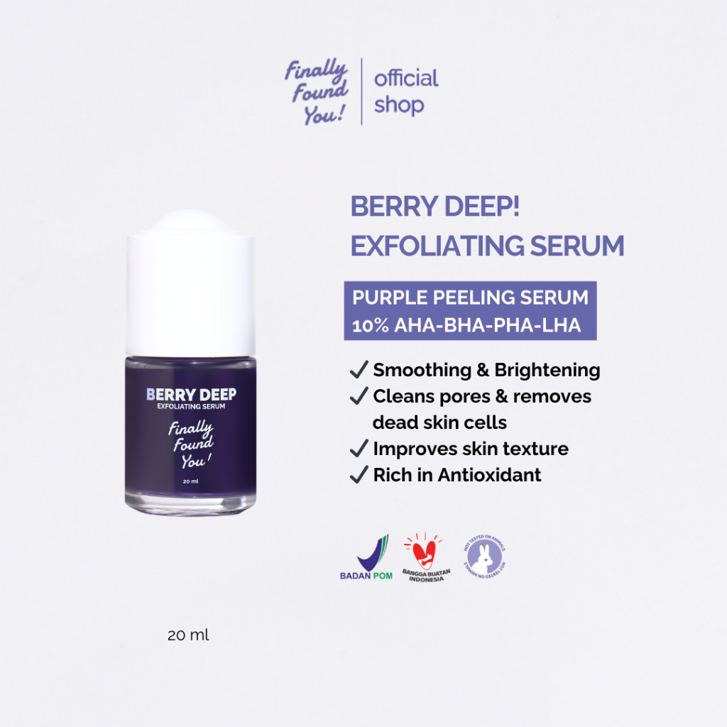 Jual Finally Found You! BERRY DEEP Exfoliating Serum 20ml - Serum ...