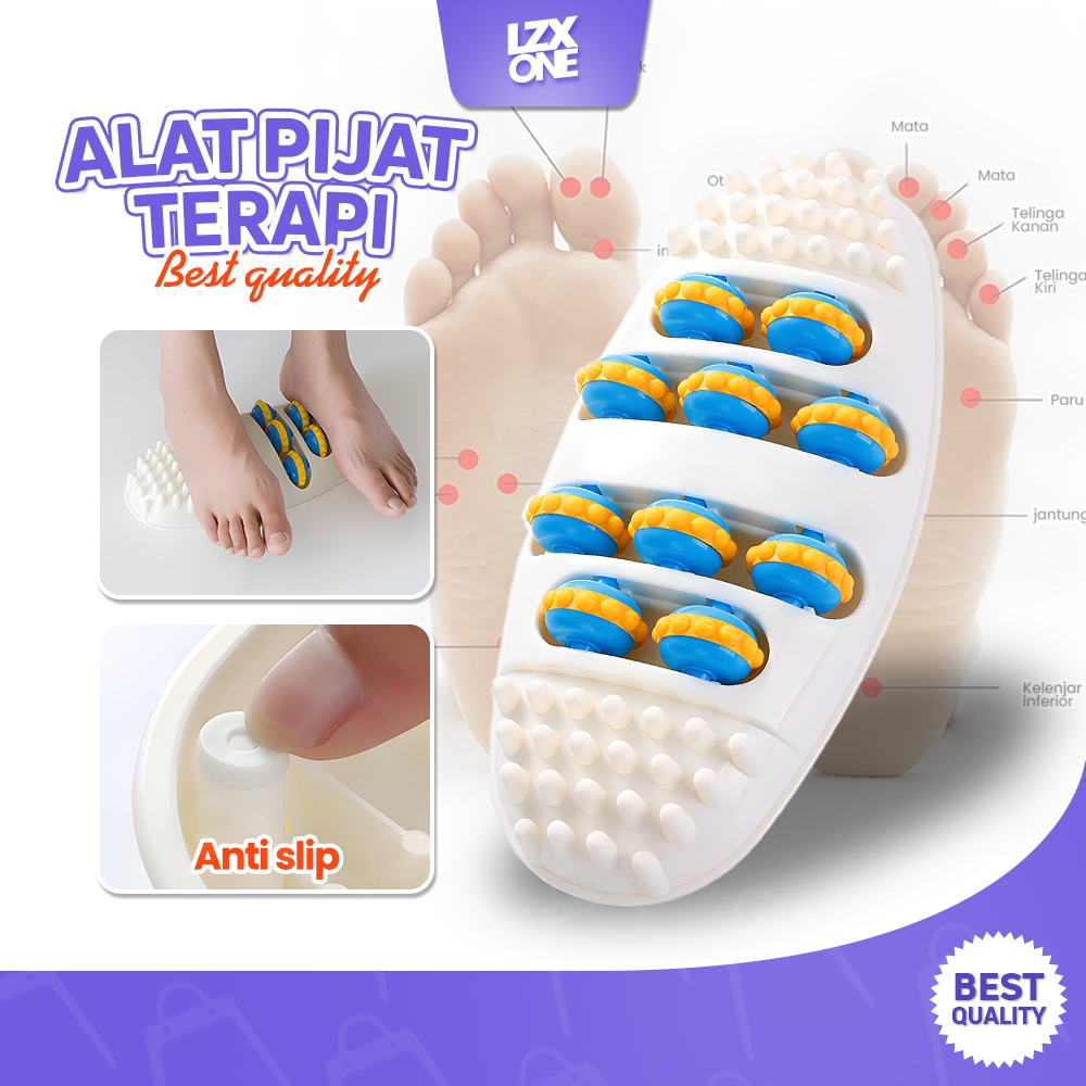 Jual [ PROMO ] Terapi Pijakan Alas Kaki Alat Pijat Telapak Kaki Pijit Refleksi Akupuntur Rol ...