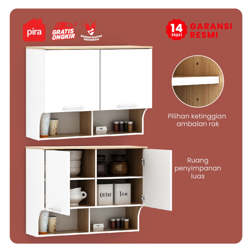 Jual Pira Metropolis OX - Aruna KC WU120 RB Rak Dapur / Rak Gantung ...