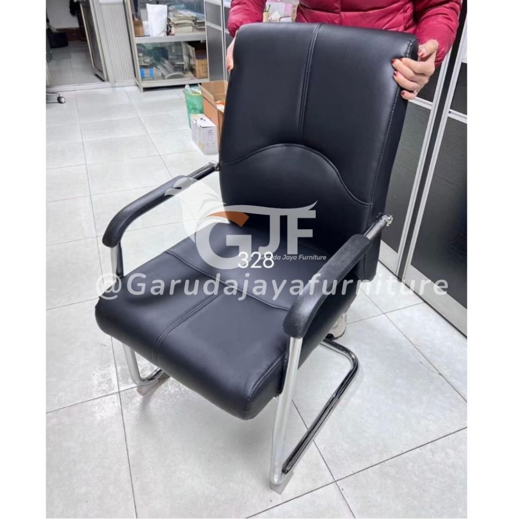 Jual KURSI HADAP KULIT/ KURSI KANTOR / KURSI KERJA /KURSI HADAP KULIT ...