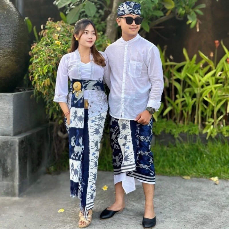 Jual READY STOK-SET COUPLE PAKAIAN ADAT BALI-SAPUT BLANGKET PREMIUM-KAMEN BLANGKET PREMIUM ...