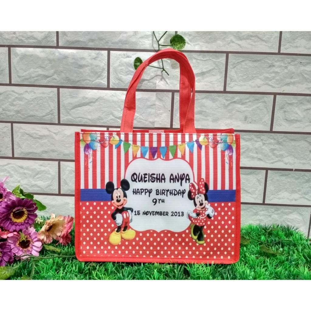 Jual TAS ULTAH TEMA MICKEY MOUSE / TAS SOUVENIR ULANG TAHUN ANAK ...