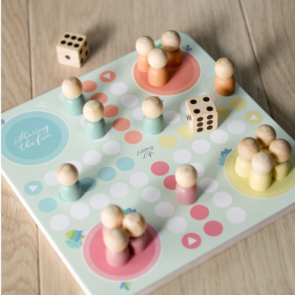 Jual Lettering and Life Ludo Board Game Wooden Toys - Mainan Kayu Papan ...