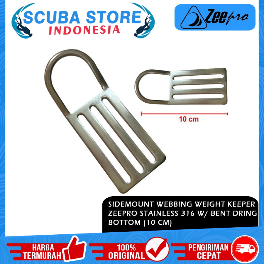 Jual Sidemount Webbing Weight Keeper Zeepro Stainless 316 With Bent ...