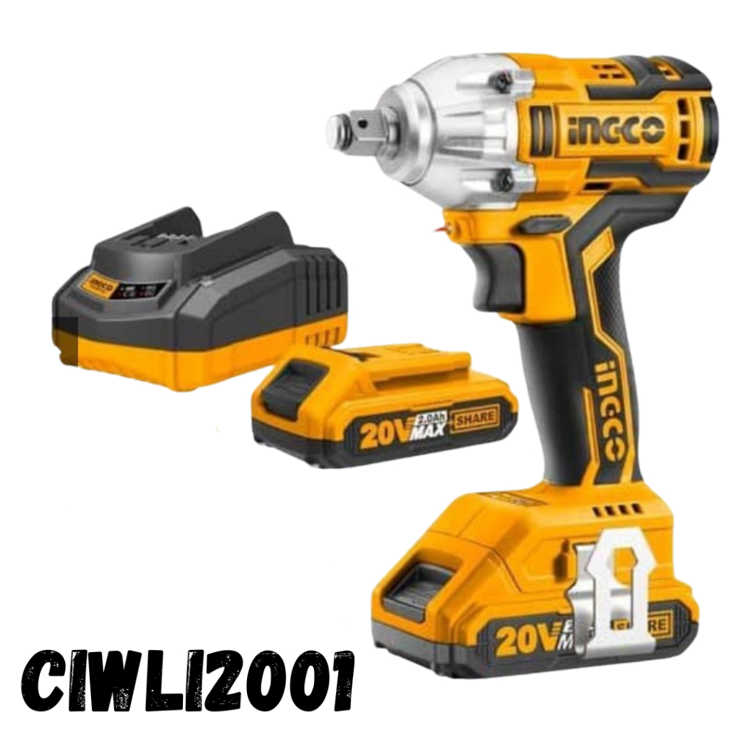 Jual INGCO - CIWLI2001 (P20S BRUSHLESS IMPACT WRENCH 1/2") | Shopee ...