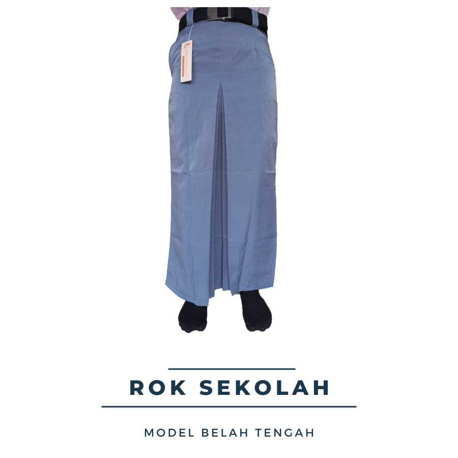 Jual ROK SERAGAM SEKOLAH SMA/SMK MODEL BELAH TENGAH/ REMPEL TENGAH ...
