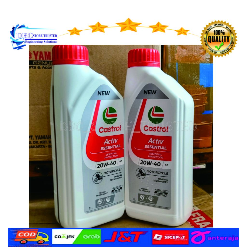 Jual Oli Mesin Motor Castrol Activ ESSENTIAL 20W-40 (1L) | Shopee Indonesia