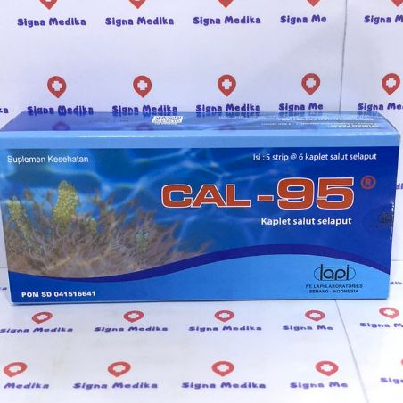 Jual Cal 95 Box Isi 30 Tablet - Vitamin Kalsium Tulang | Shopee Indonesia