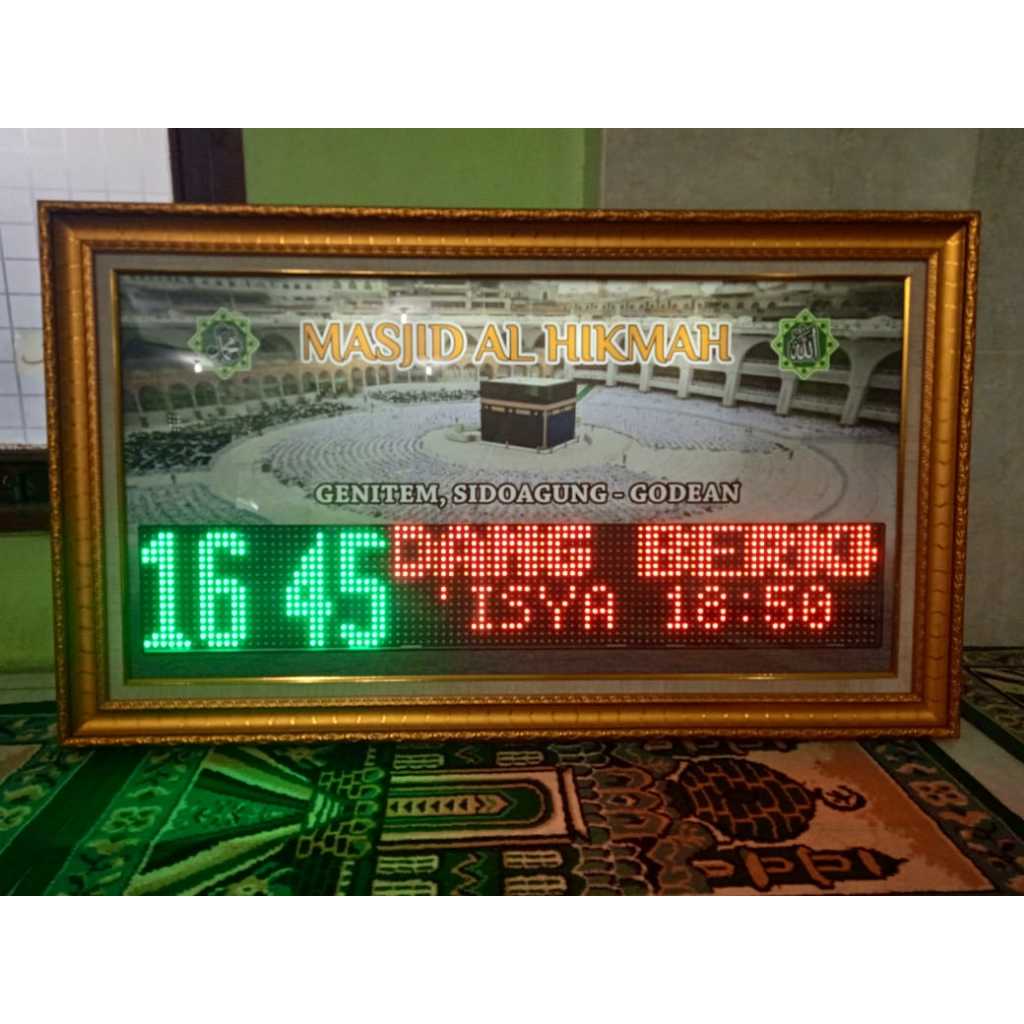 Jual Jam Masjid Digital Jam Running text Jam Musholla Digital | Shopee ...