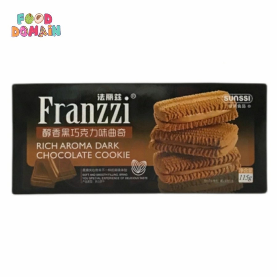 Jual Biskuit Franzzi Rich Aroma Dark Chocolate Cookie Soft & Smooth ...