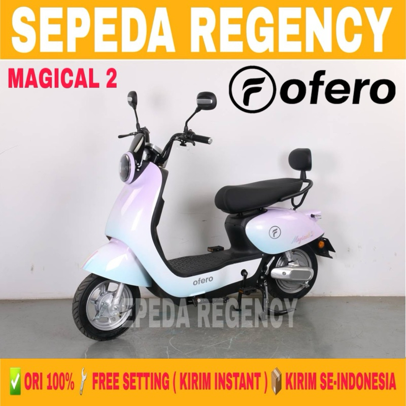 Jual Sepeda Listrik OFERO MAGICAL 2 SLA & Lithium Electric Bike Power 500 Watt | Shopee Indonesia