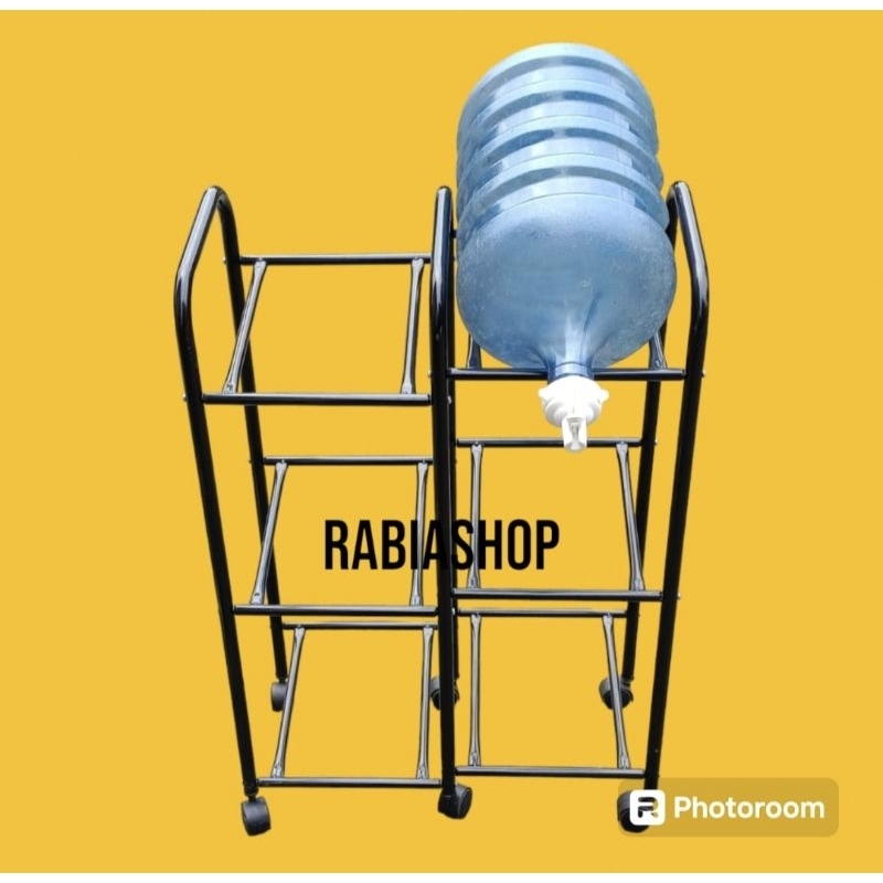 Jual Rak Galon double 6 galon Roda | Shopee Indonesia