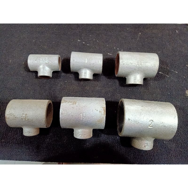 Jual Verlop tee besi 1/2" x 1" - galvanis | Shopee Indonesia