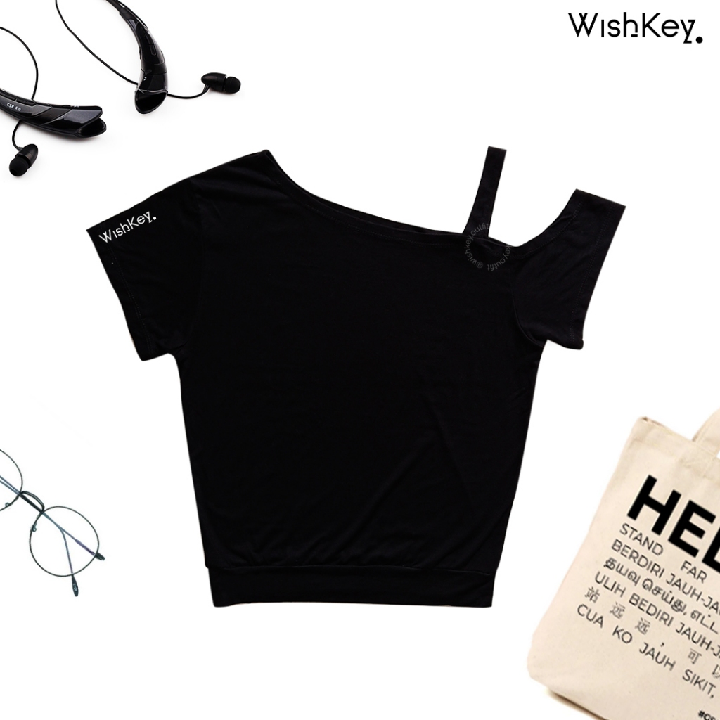 Jual Crop top Hitam [ Aberlour Wishkey ] - top sabrina, one off ...