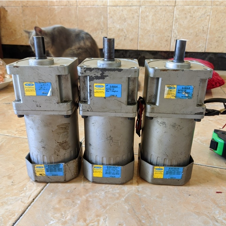 Jual AC Dinamo Motor Gearbox 120W 3 PHASE Ratio 1:5 SpeedOutput 300Rpm ...