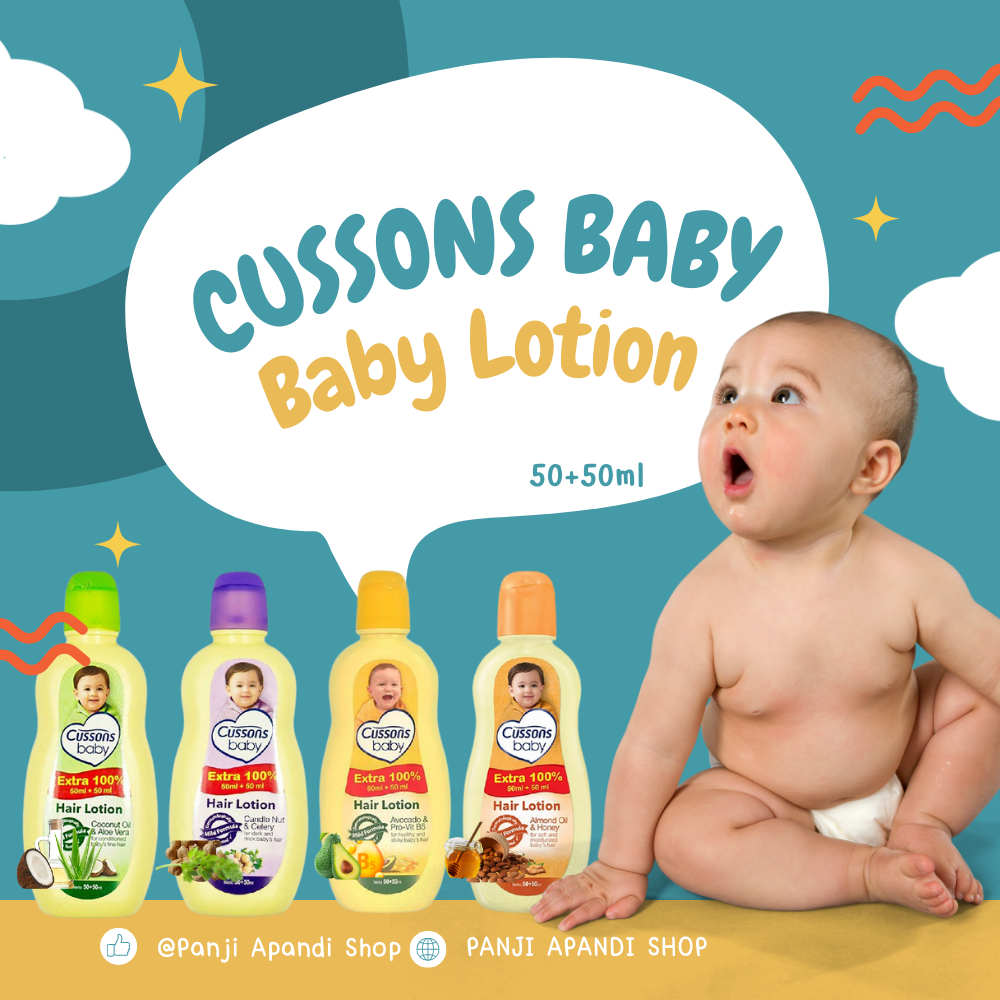 Jual Cussons Baby Hair Lotion 50+50ml / 100+100ml - Minyak Rambut Bayi ...