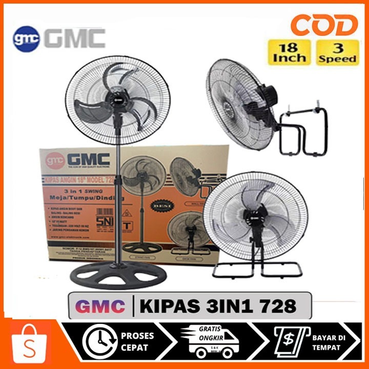 Jual Kipas Angin GMC Model 728 Tornado 18" 3in1 PROMO ANGIN KENCANG ...