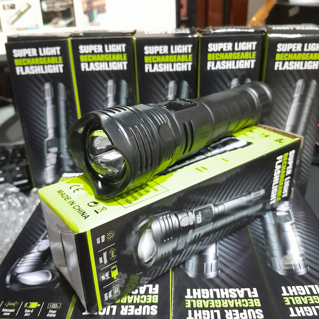 Jual senter tangan ZOOM LCD murah super terang / senter tangan ZOOM LCD ...