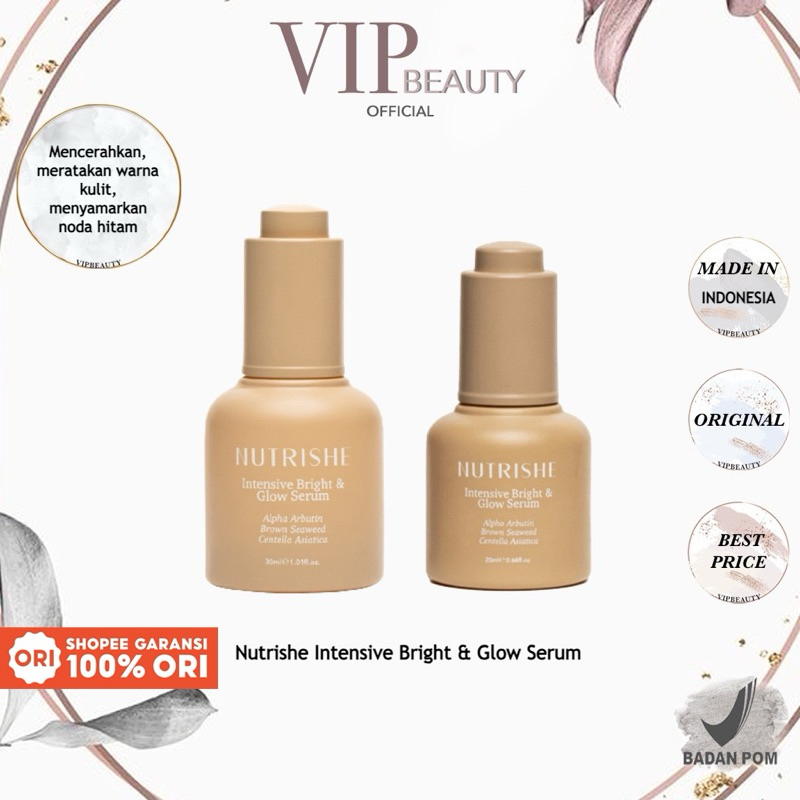 Jual NUTRISHE Intensive Bright & Glow Serum 20ml / 30ml | Shopee Indonesia