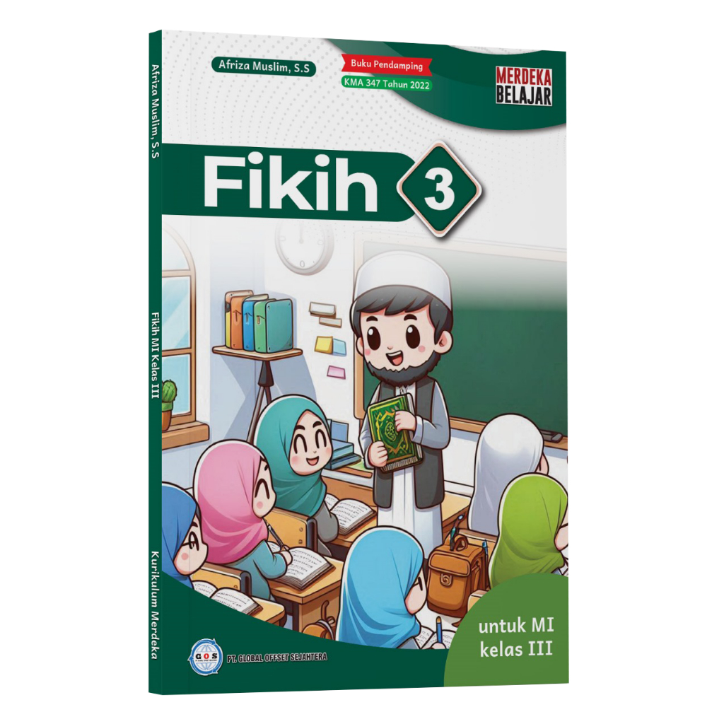 Jual Buku Pendamping Fikih Untuk Madrasah Ibtidaiyah (MI) Kelas 3 KMA 347 2022 - PT. Global ...