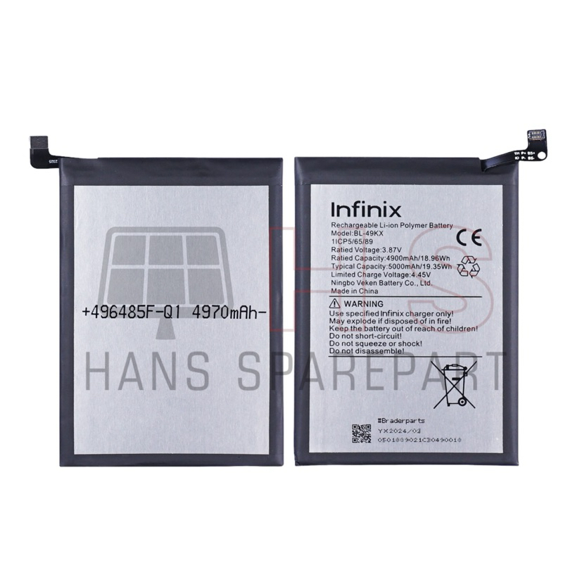 Jual BL-49KX BATERAI INFINIX NOTE 11 / X663, X663B - ORIGINAL | Shopee ...