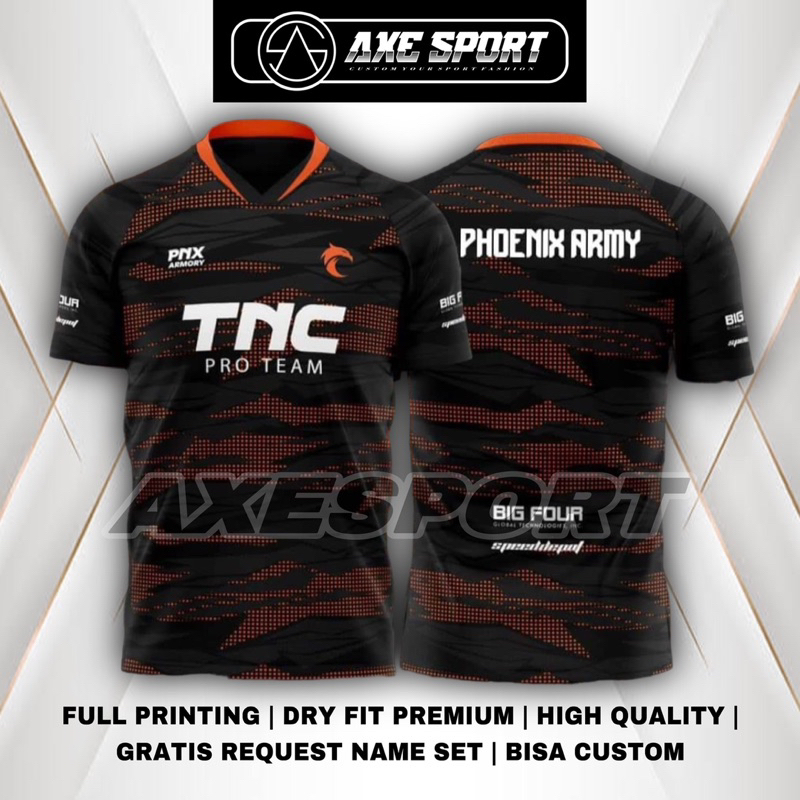Jual Jersey Kaos Esport TNC PRO TEAM Terbaru 2024 Full Printing Free ...