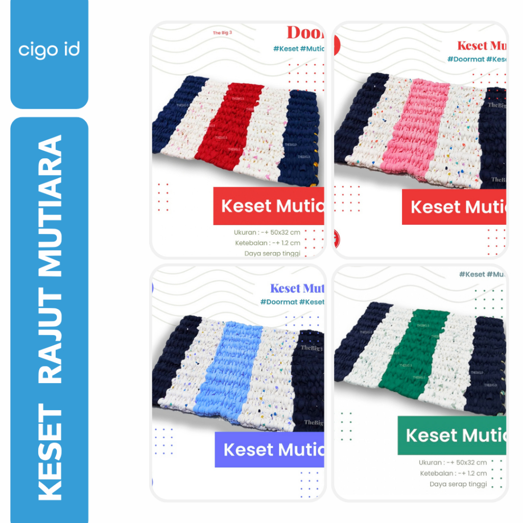 Jual KESET ANYAM TEBAL JUMBO / KESET KAKI KAMAR MANDI MURAH ANTI SLIP ...