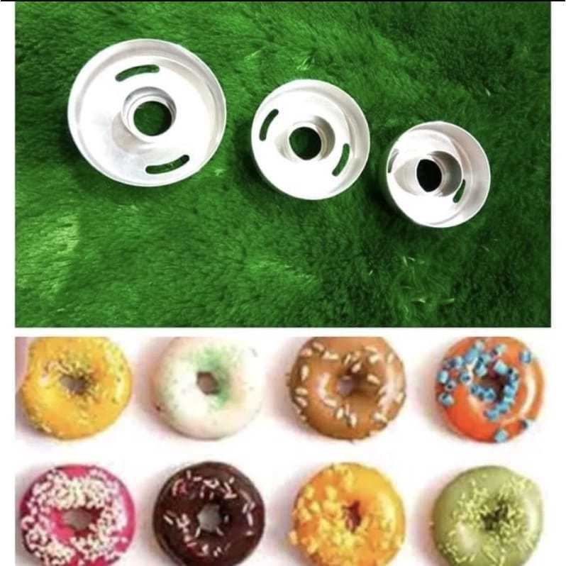 Jual Cetakan donat / loyang donat 1 set aluminium | Shopee Indonesia