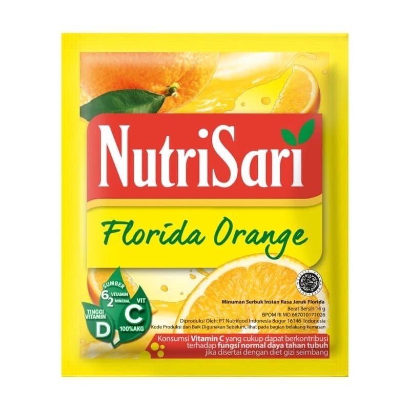 Jual HR Mart Nutrisari Jeruk Nutrisari Florida Orange Minuman serbuk ...