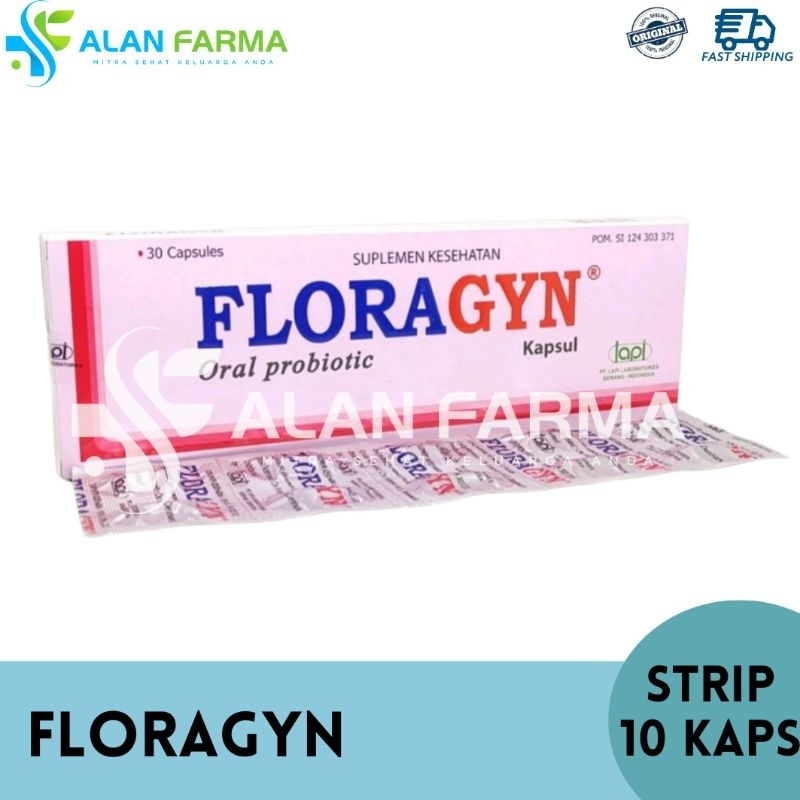 Jual Floragyn Strip isi 10 Kapsul | Floragyn Probiotik Kesehatan Wanita ...