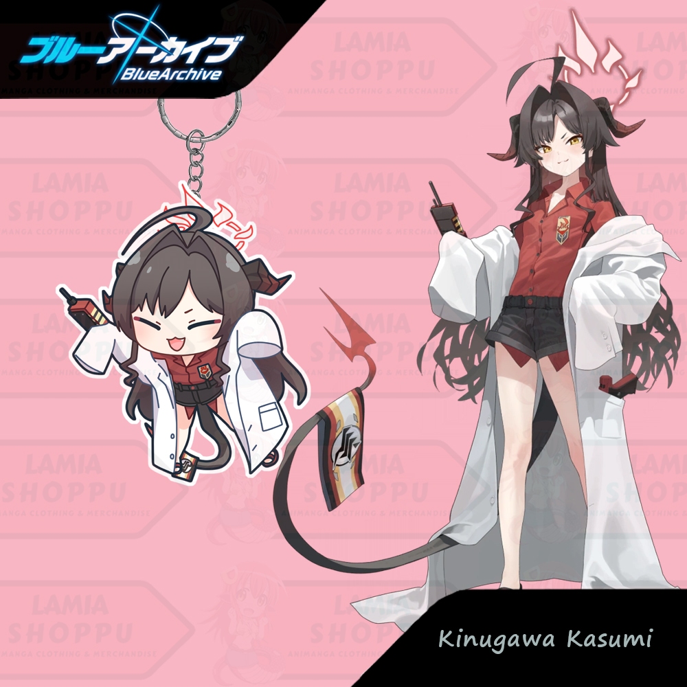 Jual Gantungan Kunci Blue Archive Kasumi Chibi | Ganci UV Kasumi Blue ...
