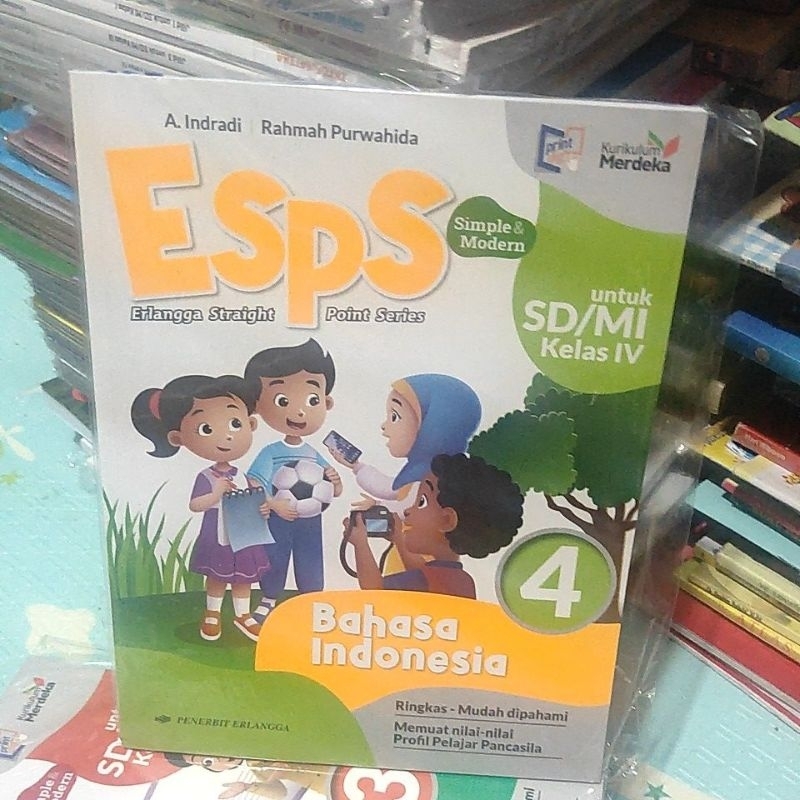 Jual original buku esps bahasa Indonesia untuk SD/mi kelas 4 kurikulum merdeka | Shopee Indonesia