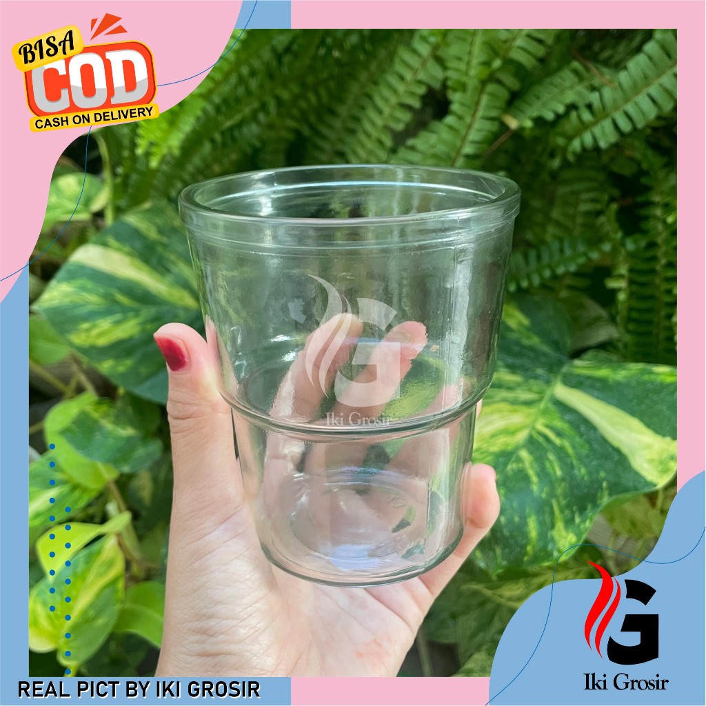 Jual Aesthetic Botol Minum Kaca Gelas Mug Korea Bottle Tumbler 400 ml ...