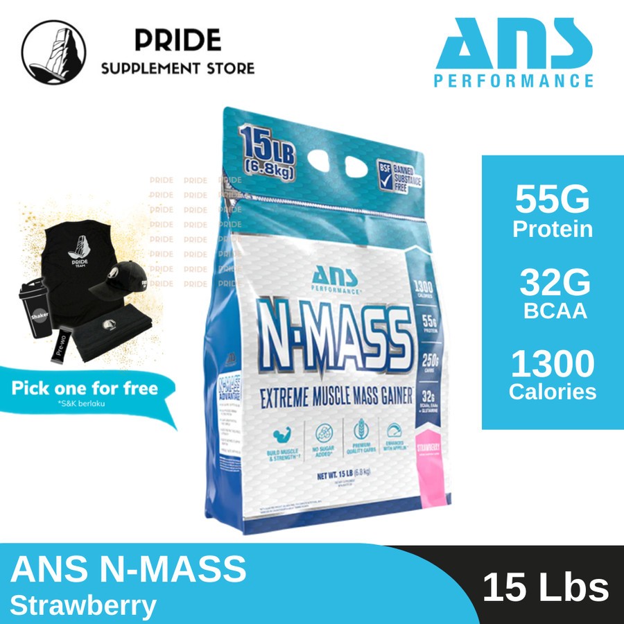 Jual ANS NMASS Extreme Muscle Gainer 15 Lbs 21 Serving N Mass | Shopee ...