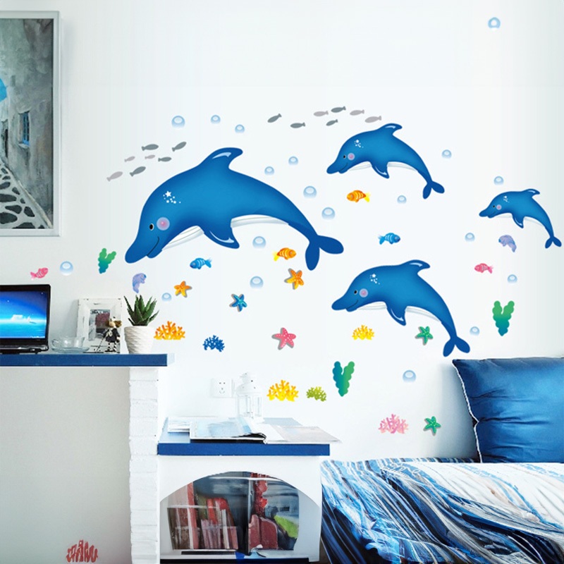 Jual kucing kartun animal hewan stiker dinding wallsticker wall sticker ...
