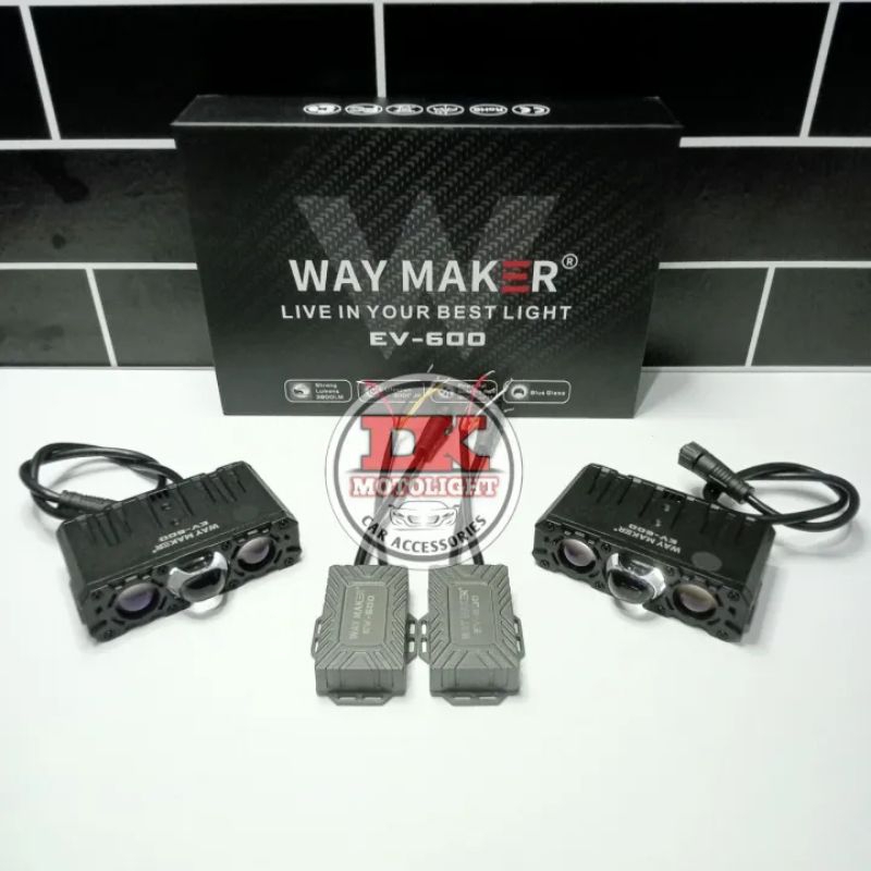 Jual Lampu Sorot Mini Laser Slim 3 Mata UPS Waymaker EV-600 | Projie ...