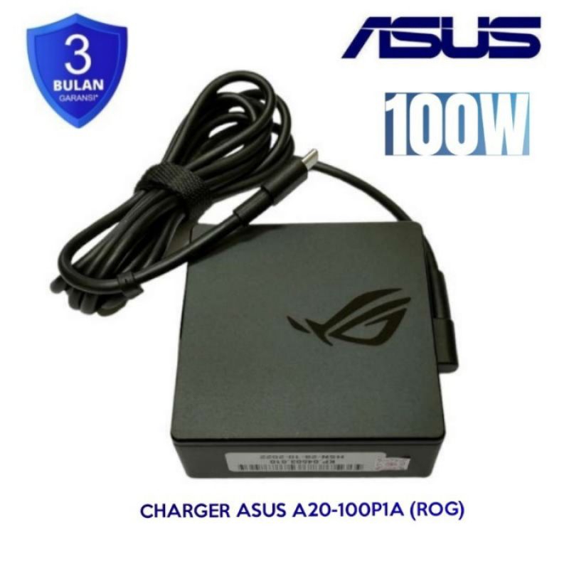 Jual ADAPTOR CHARGER LAPTOP ASUS ROG AD20-100P1A (100W) TYPE C ORIGINAL ...