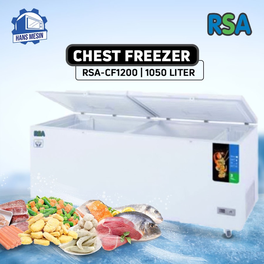 Jual RSA CHEST FREEZER CF1200H / CF-1200-H / CF 1200 H / 1050 LITER ...